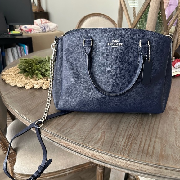 Coach | Bags | Coach Navy Purse | Poshmark